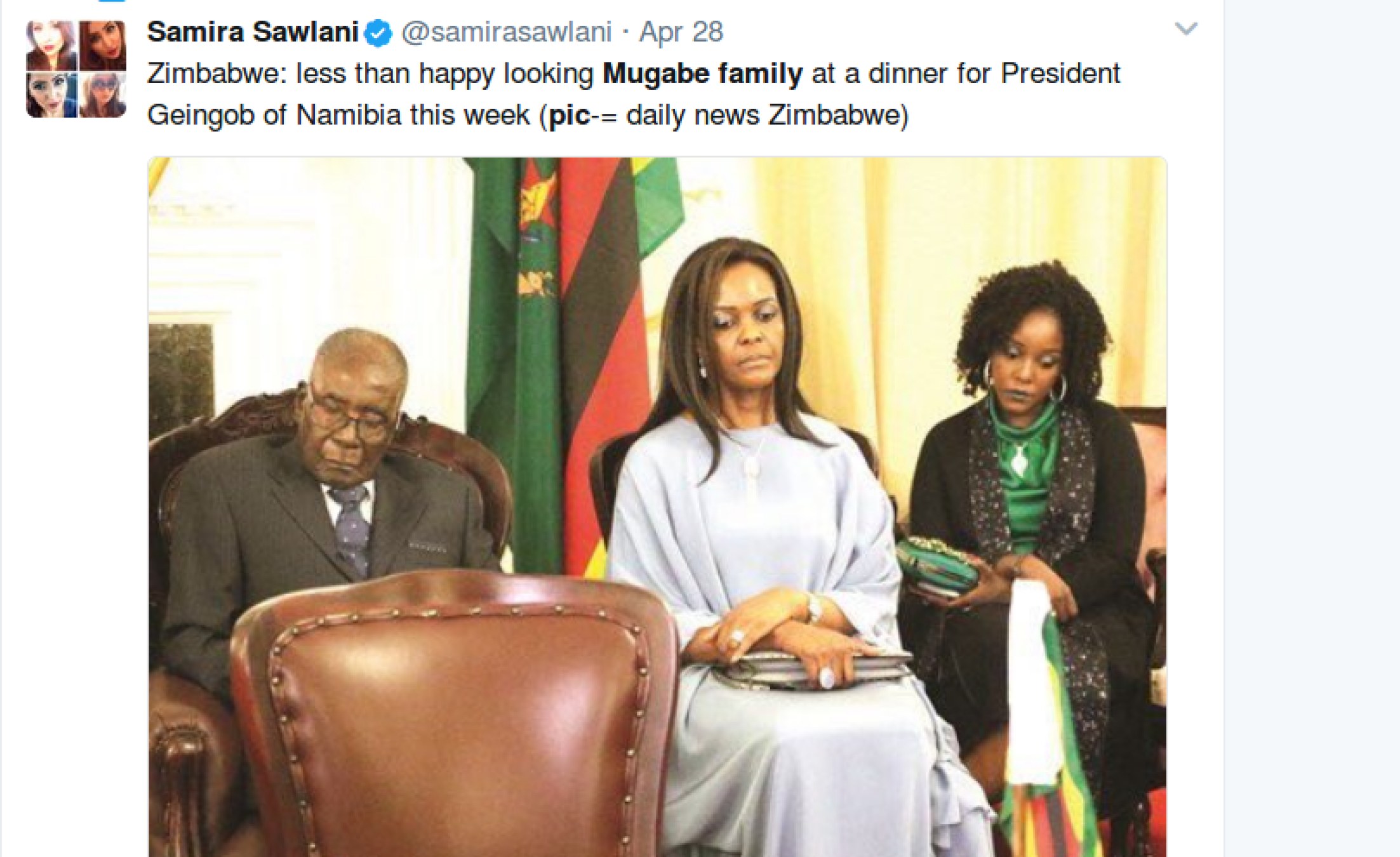 Zimbabwe: Pic - Gloomy Mugabe Family Gets Zimbabweans Talking ...